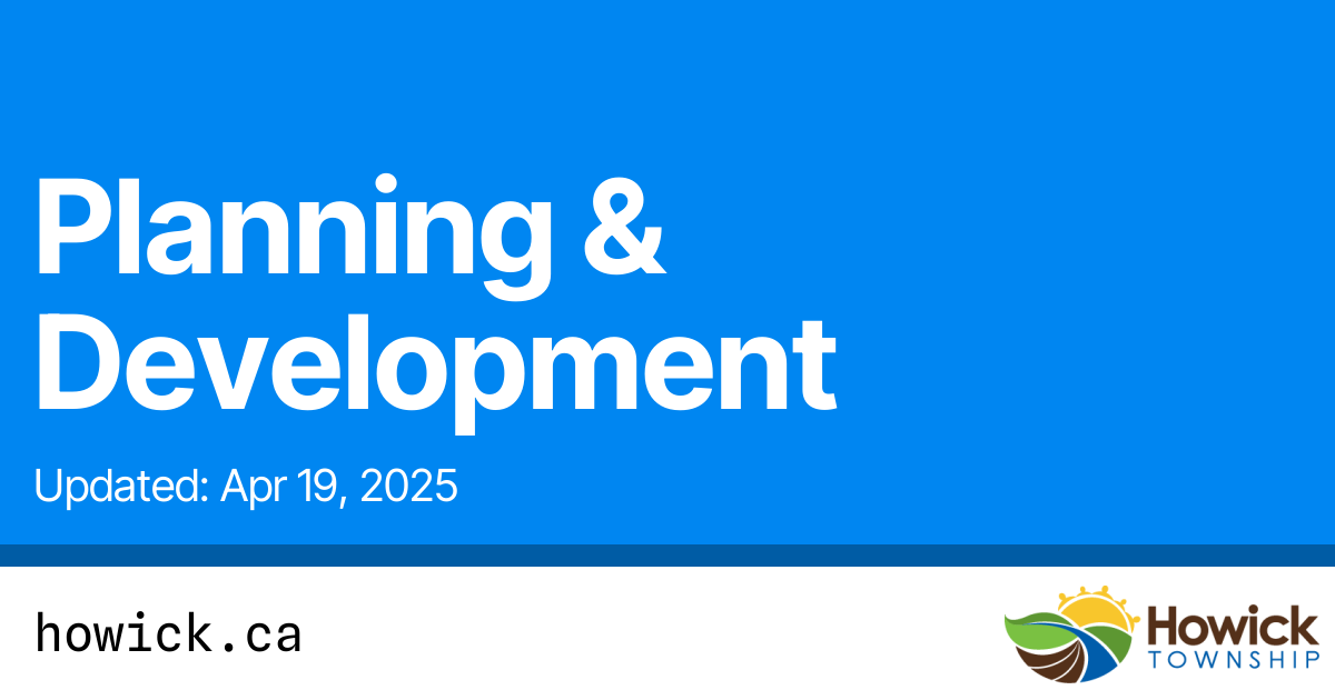 Planning & Development | Township of Howick